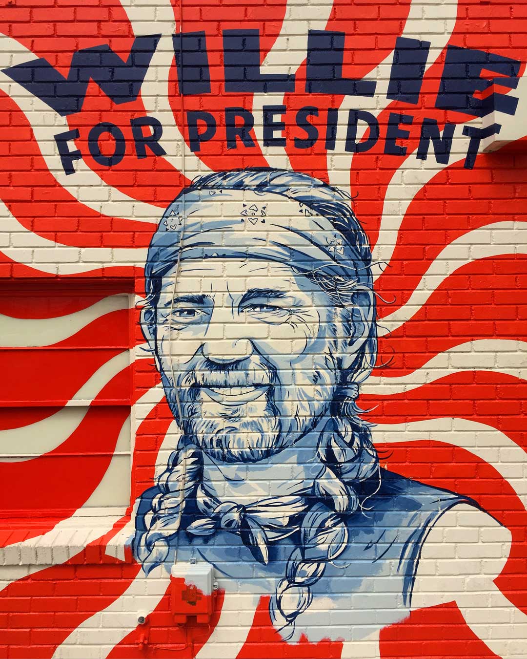 Willie For President SXSW Mural | STAG Provisions - Jacqui Oakley